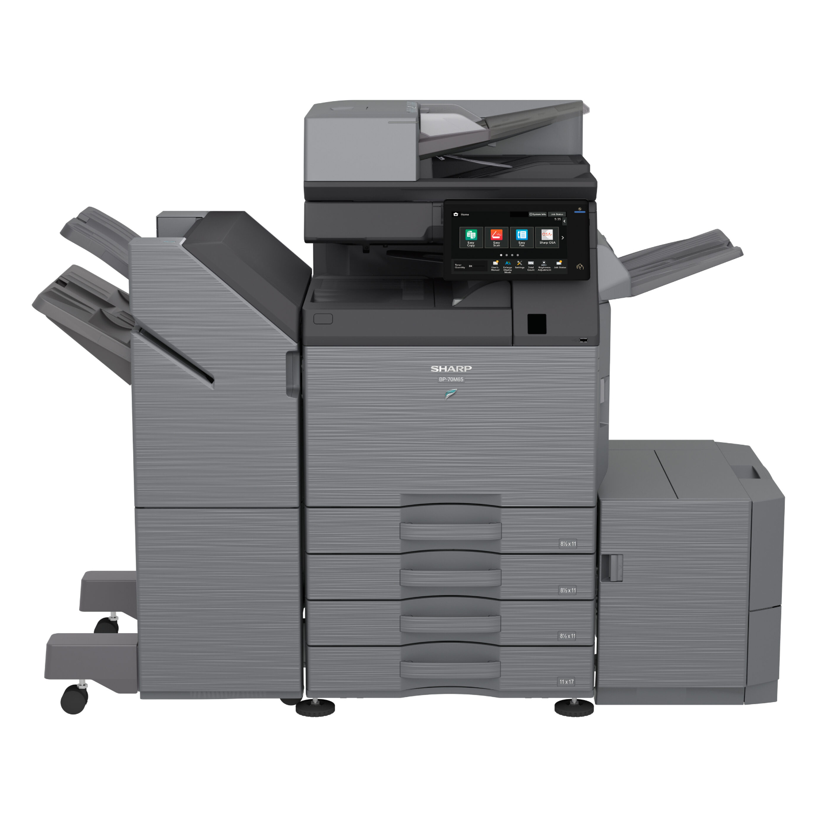 Sharp BP-71M36 Monochrome Networked Multifunction Printer | Platinum ...